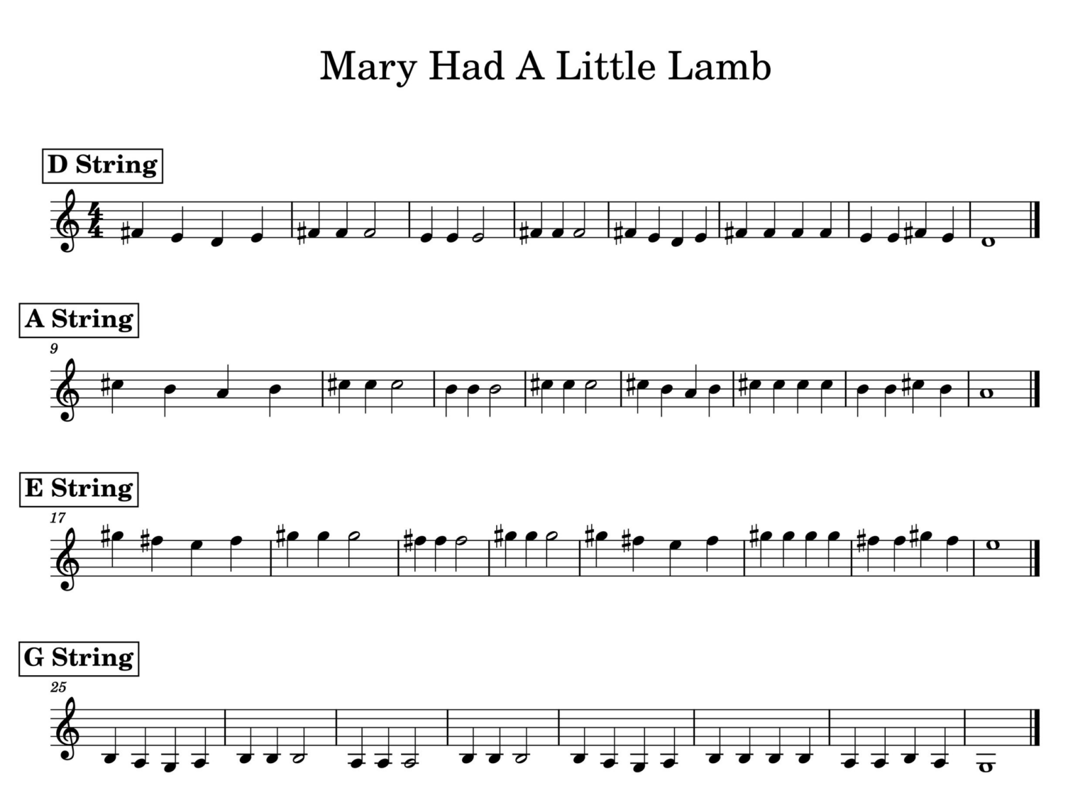 20 Easy Violin Songs for Kids - Toronto Arts Academy